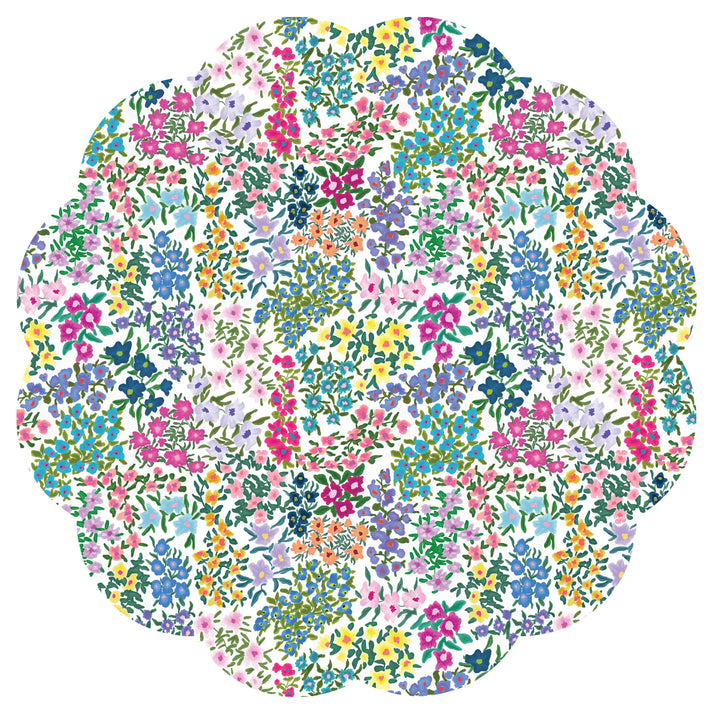 Spring Blooms Scalloped Paper Placemats – Lucy Grymes