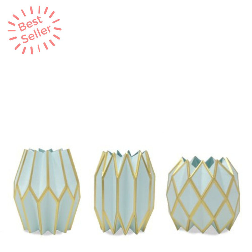 Tiffany Paper Vase Wraps by Lucy Grymes
