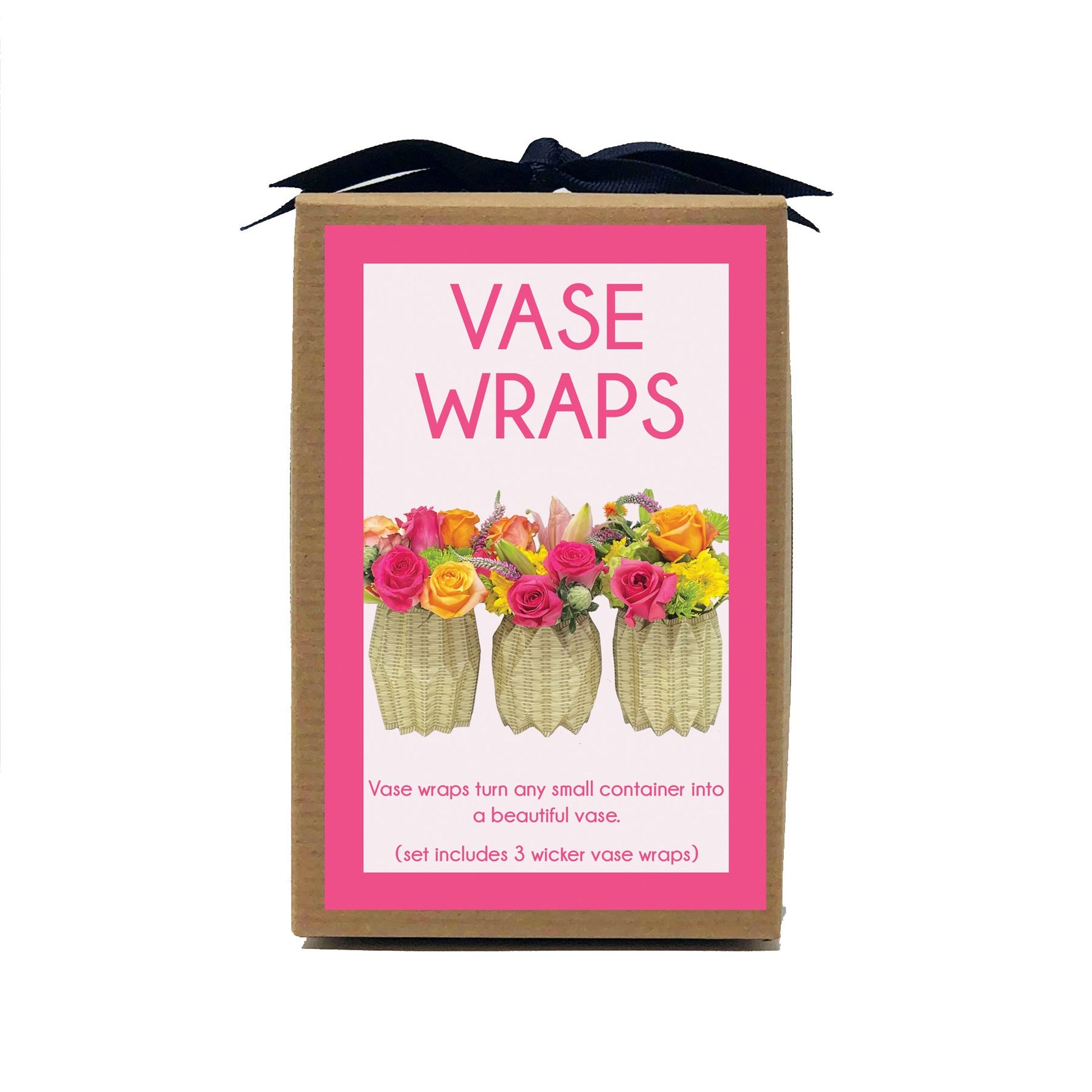 Wicker Paper Vase Wraps by Lucy Grymes